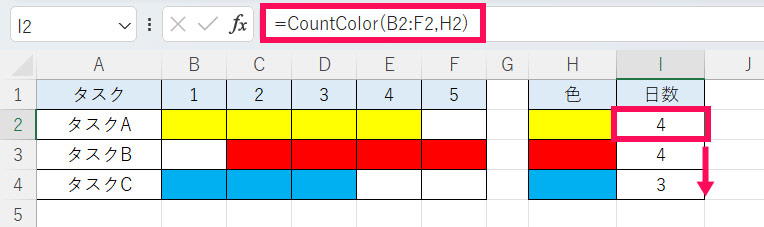 色別も！Excelで色付きセルをカウントする方法 | SuiSui Office